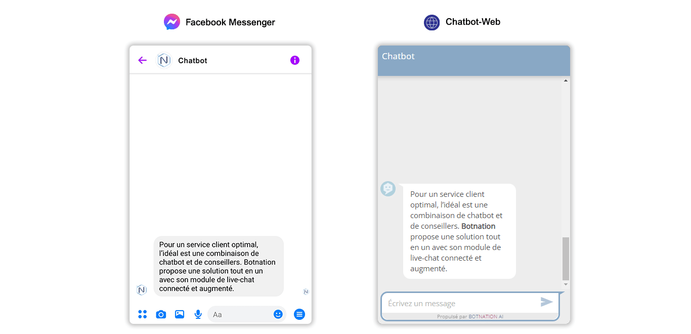 Ajouter un texte à votre chatbot - Botnation - Support