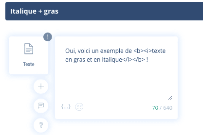Mettre du texte en couleur, en gras, italique ou souligné - Botnation ...