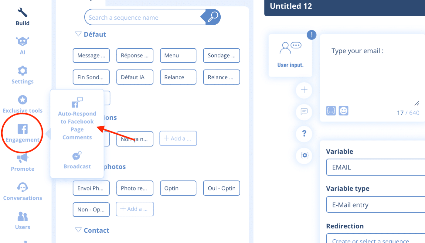 Automatic response to Facebook comments - Botnation