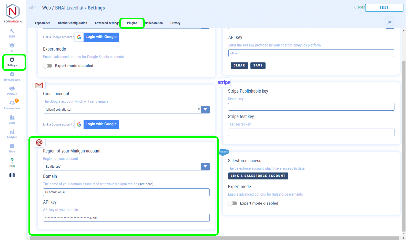Send An Email With Mailgun Botnation Support 0362