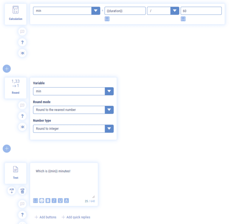 Measuring the duration of a conversation - Botnation - Support
