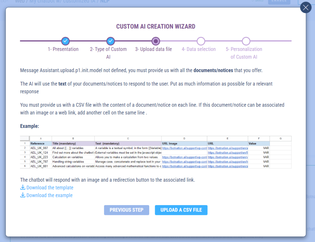 Automatically add custom AI to your chatbot with Botnation's SMART AI - Botnation - Support