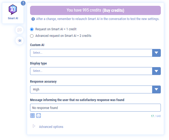 Automatically add custom AI to your chatbot with Botnation's SMART AI ...